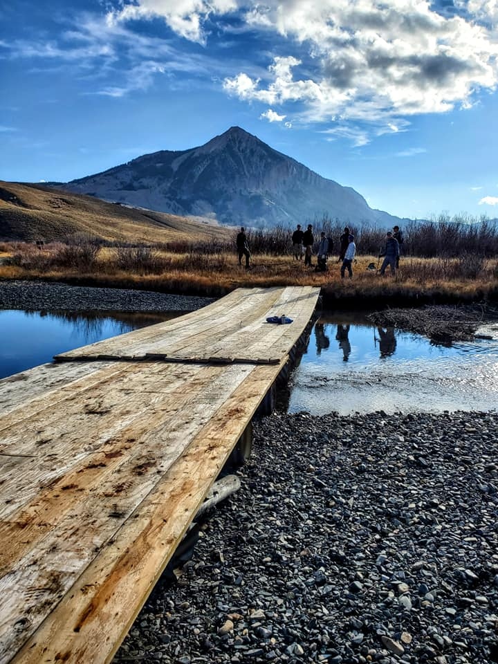 CB Nordic Fall Bridge Installation Volunteers | Crested Butte Nordic