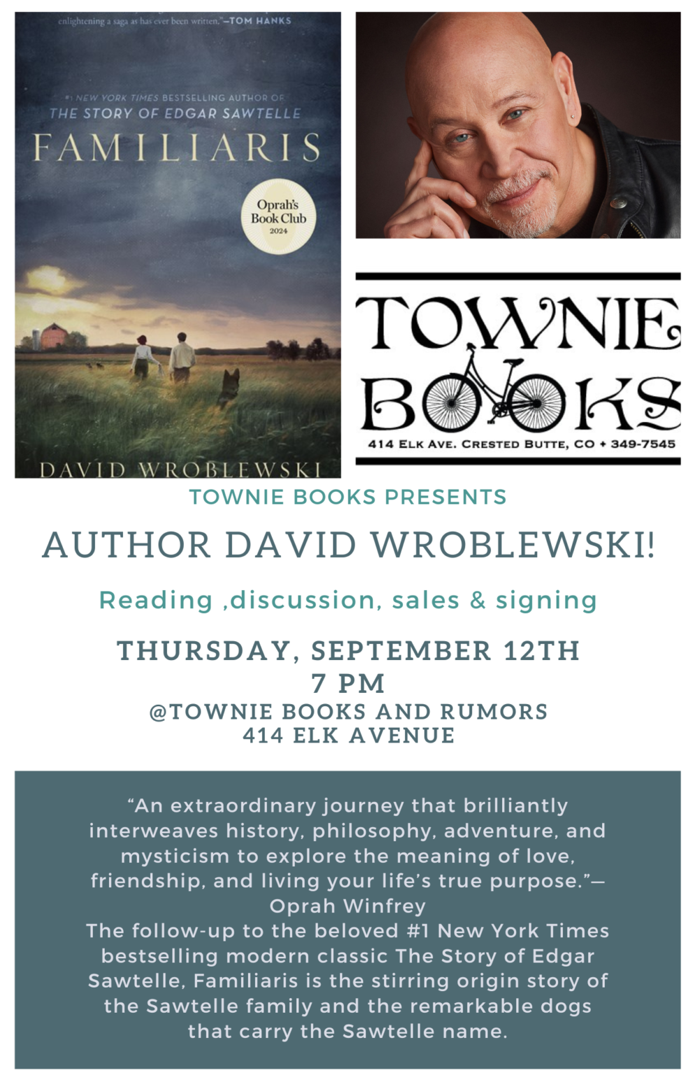 Author of The Story of Edgar Sawtelle and Familiaris, David Wroblewski ...