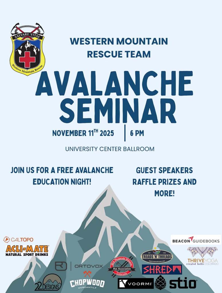 Avalanche Seminar - Western Mountain Rescue Team | Western Colorado ...