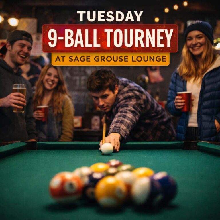 9 Ball Tourney at Sage Grouse | Sage Grouse Lounge